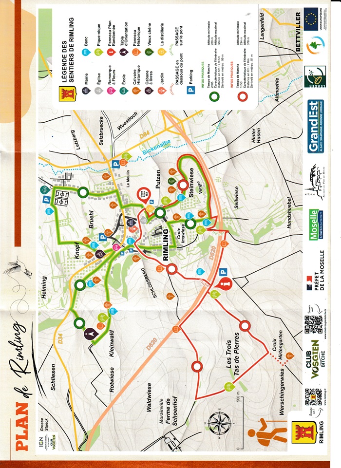 Parcours permanents Les Sentiers de RIMLING WW68 de RIMLING (57)